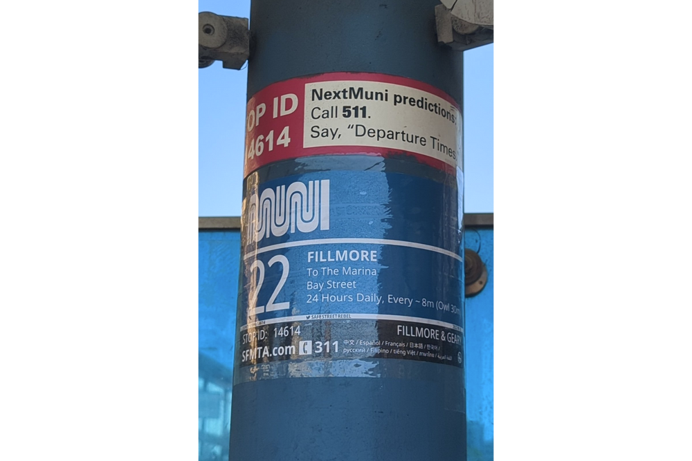 Creating your own laminated Muni Bus Stop signs